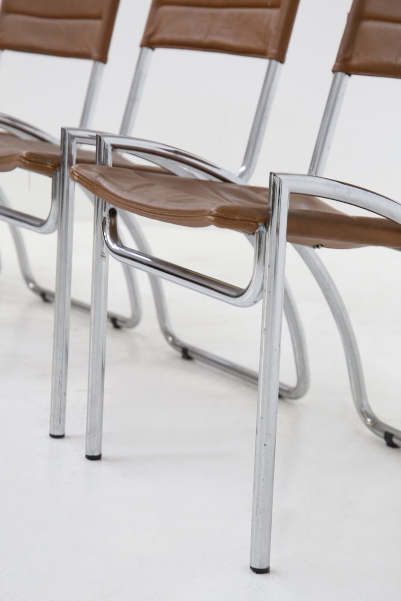 Lira Chairs by Gae Aulenti for Elam, 1950s, Set of 4 for sale at Pamono