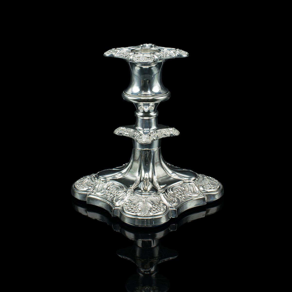 Antique Victorian Silver Plated Candlesticks, 1890s, Set of 2 for sale ...