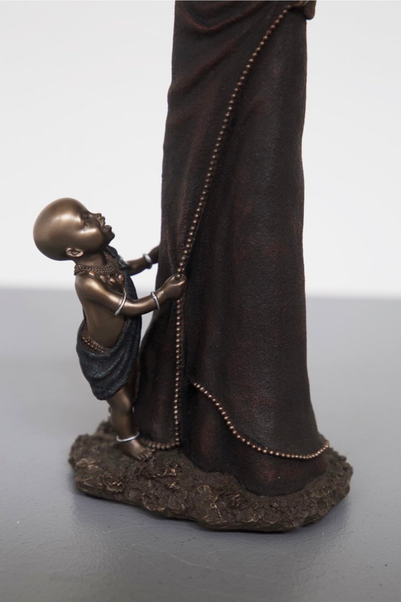 African Statue Mama Africa Masai, Limited Edition, 2004, Resin for sale ...