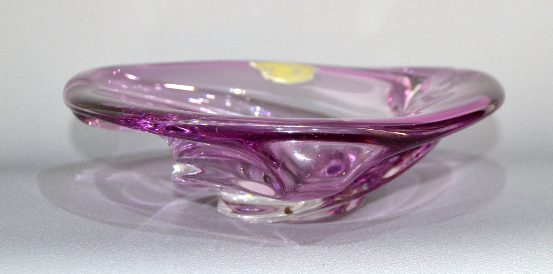 Crystal Plate or Bowl from Val Saint Lambert, 1970s for sale at Pamono