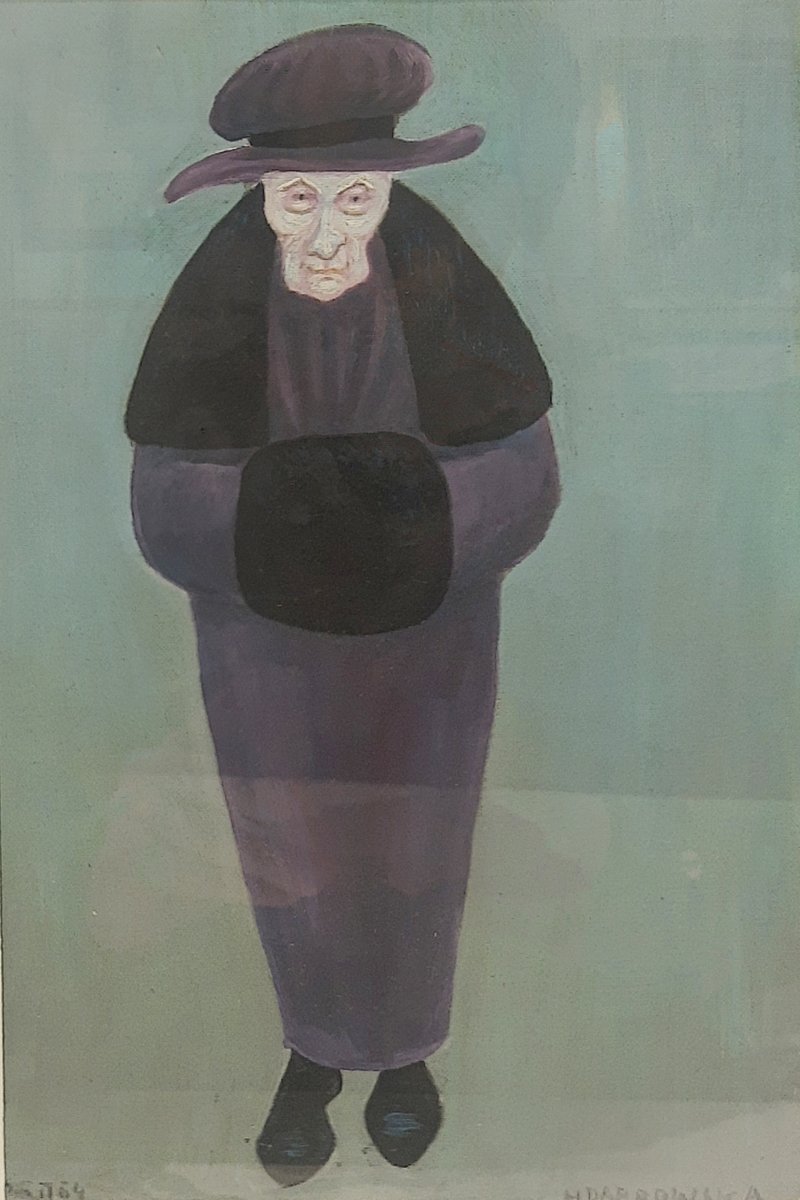 Halina Dąbrowska, Portrait of Grandmother, Poland, 1964, Oil on Canvas ...