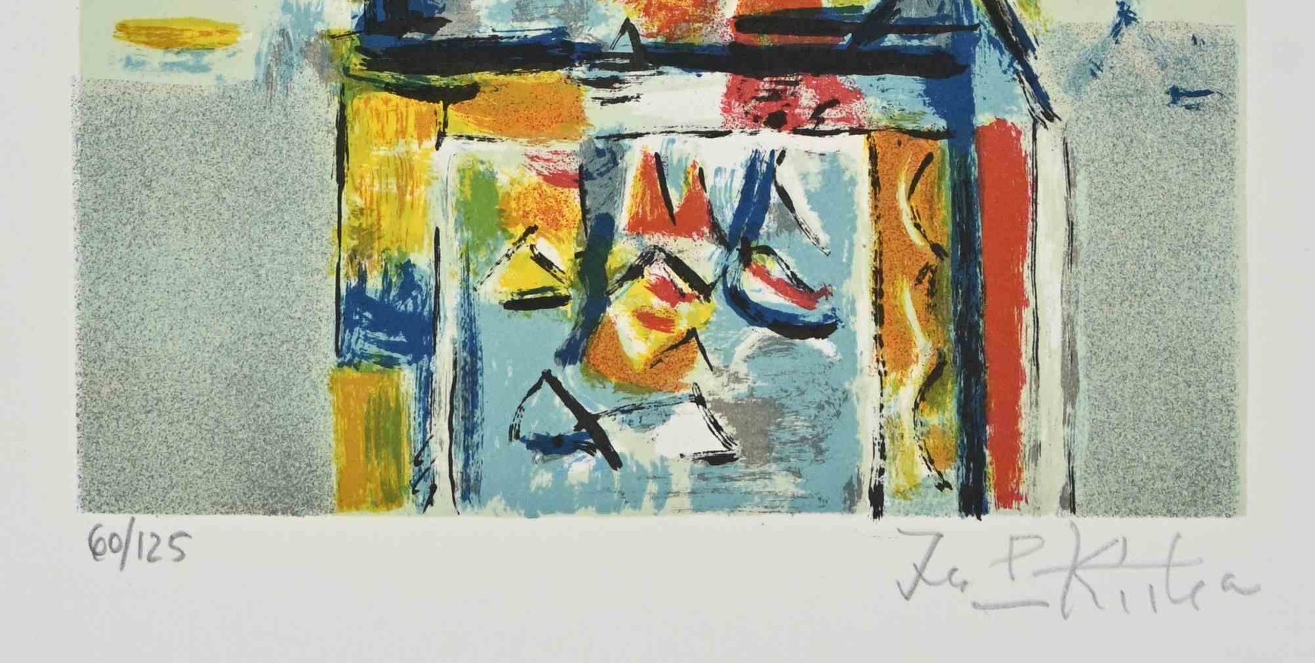 Ibrahim Kodra, Robot, Lithograph, 1980s for sale at Pamono