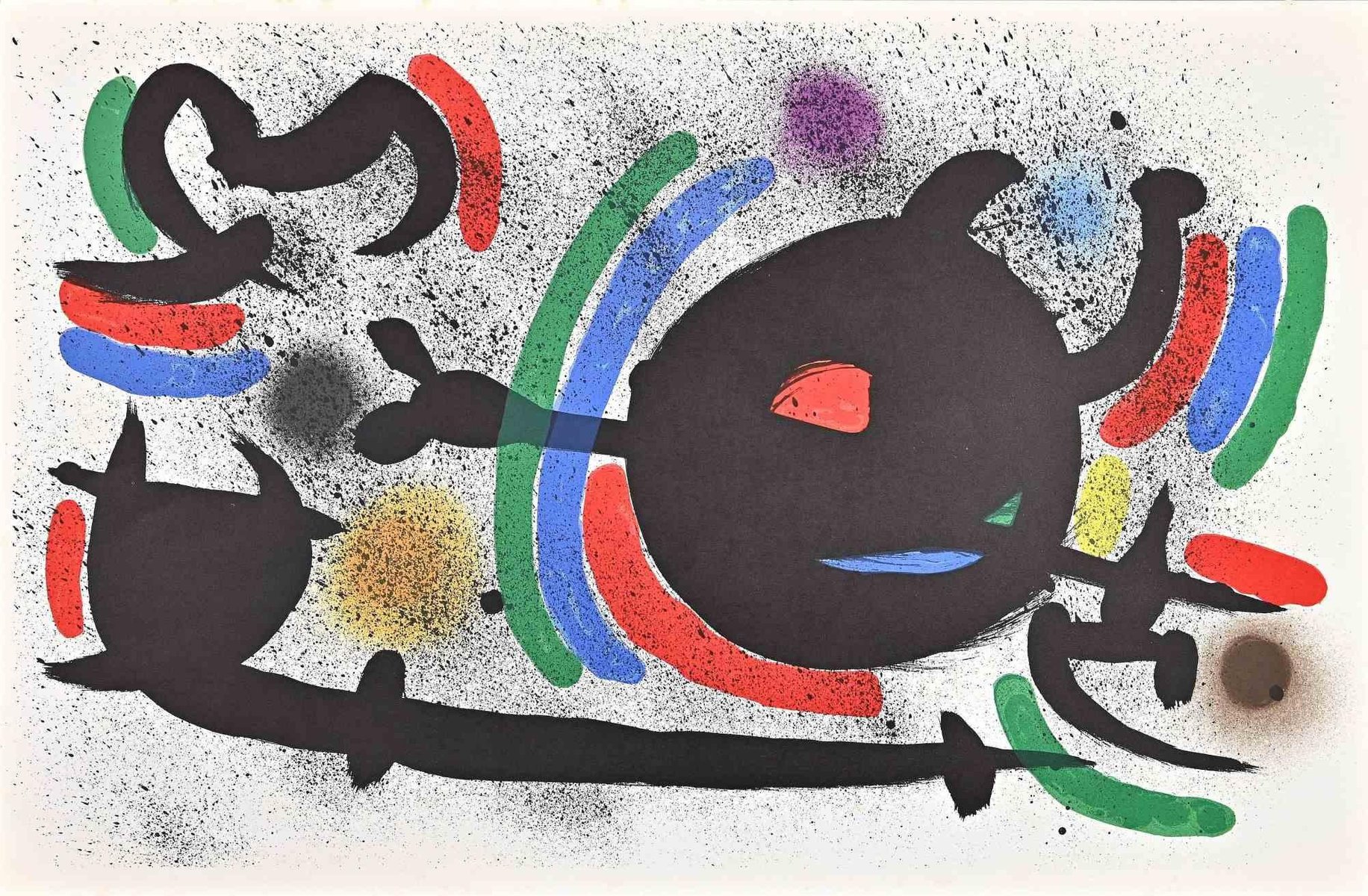 Joan Miró, Lithographe I: Plate X, Lithograph, 1972 for sale at Pamono