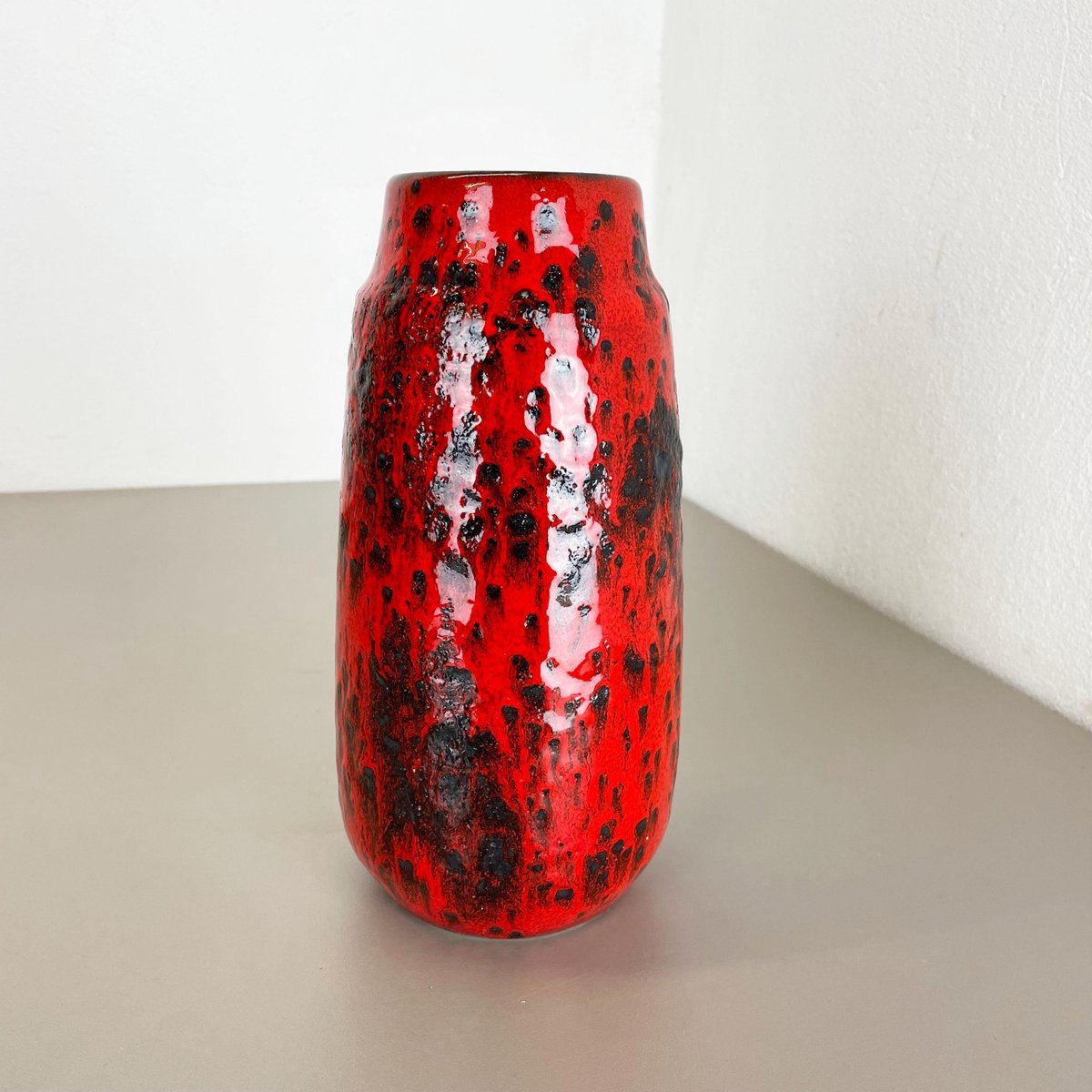 Fat Lava Multi-Color Vase from Scheurich, Germany, 1970s for sale at Pamono