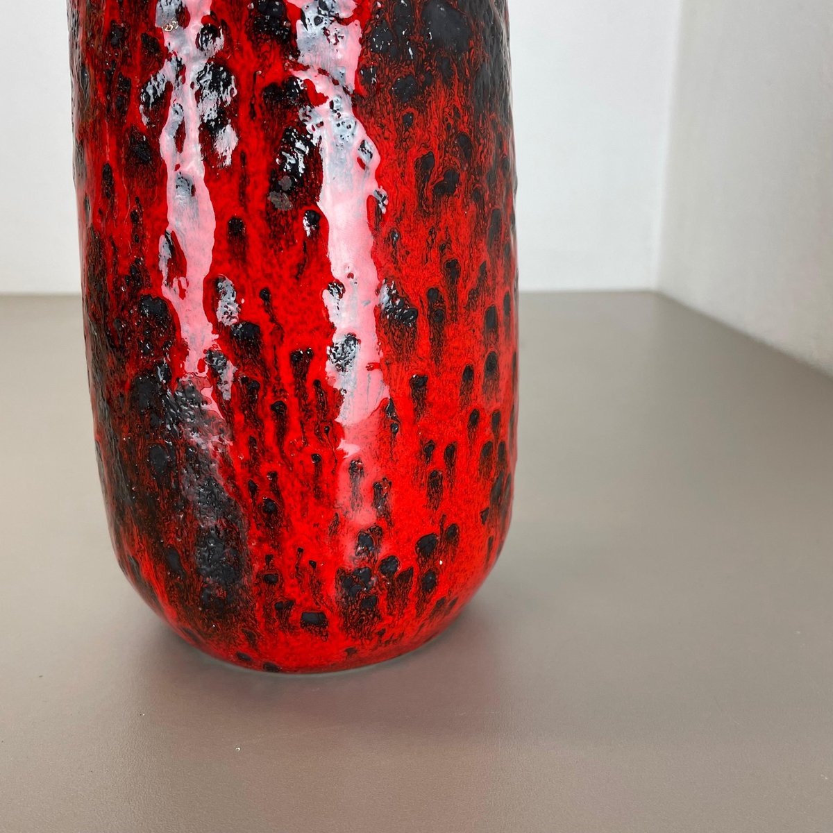 Fat Lava Multi-Color Vase from Scheurich, Germany, 1970s for sale at Pamono