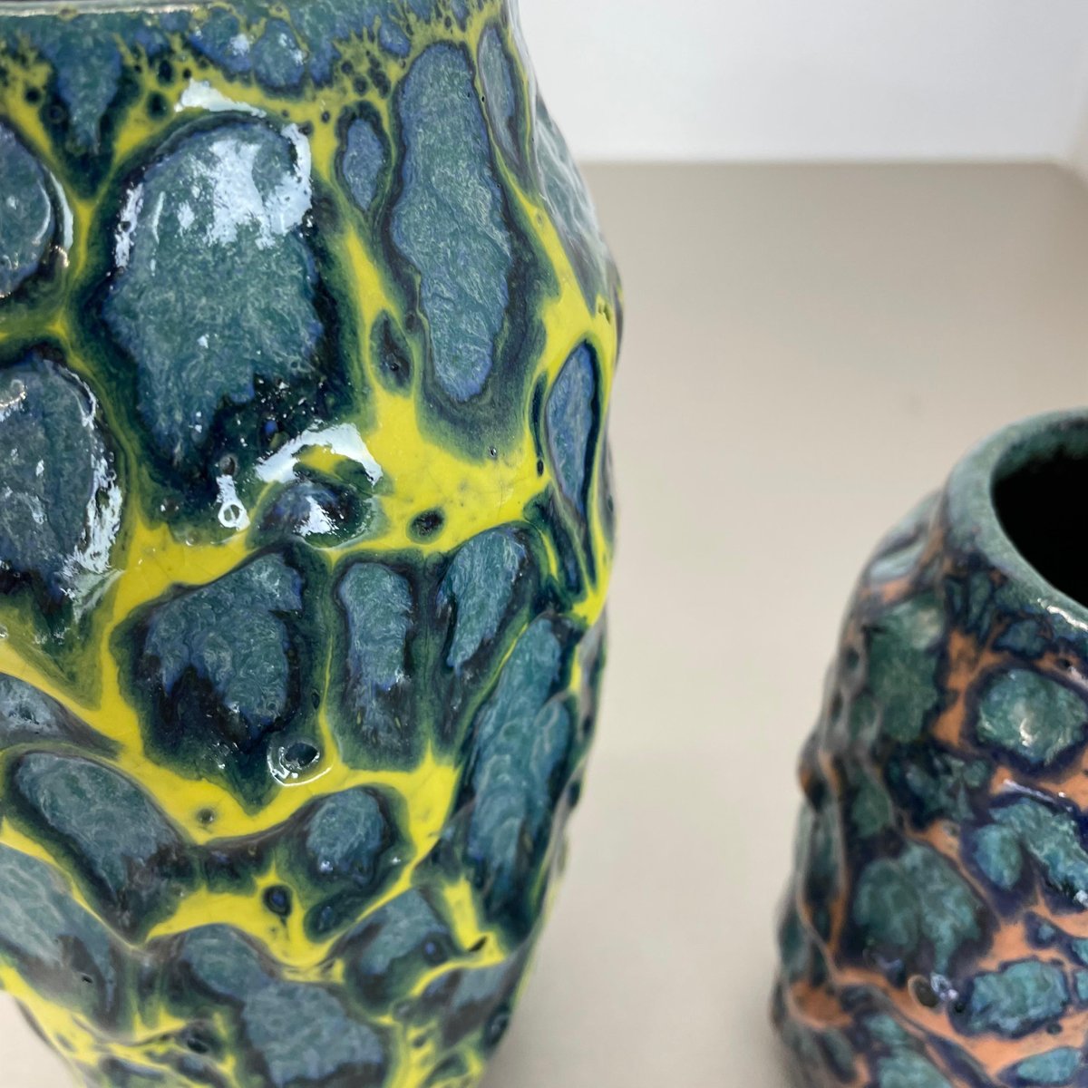 Fat Lava Vases attributed to Scheurich, Germany, 1970s, Set of 2 for ...