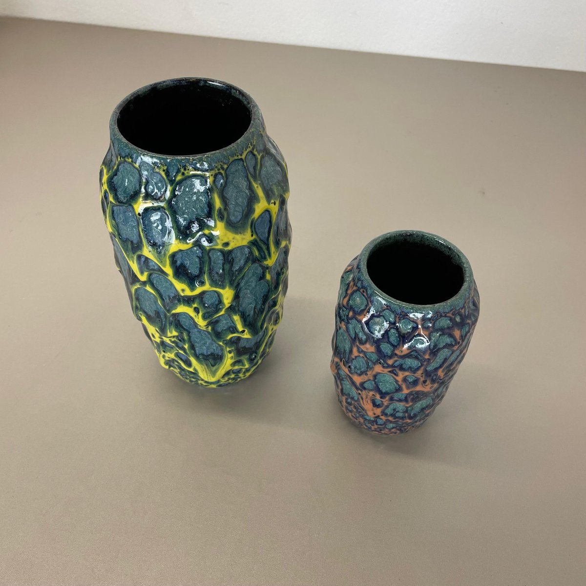 Fat Lava Vases attributed to Scheurich, Germany, 1970s, Set of 2 for ...