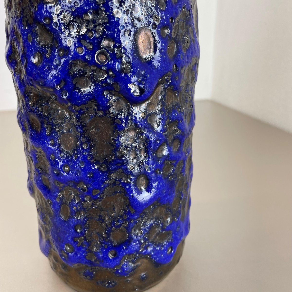 Fat Lava Multi-Color Vase from Scheurich, Germany, 1970s for sale at Pamono