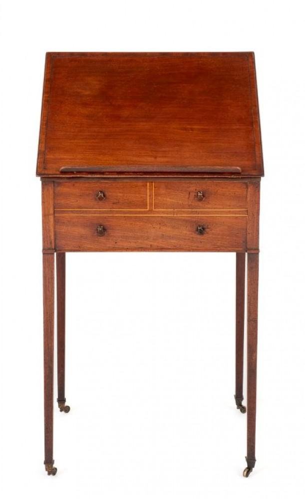 Antique Regency Reading Side Table in Mahogany, 1800s for sale at Pamono