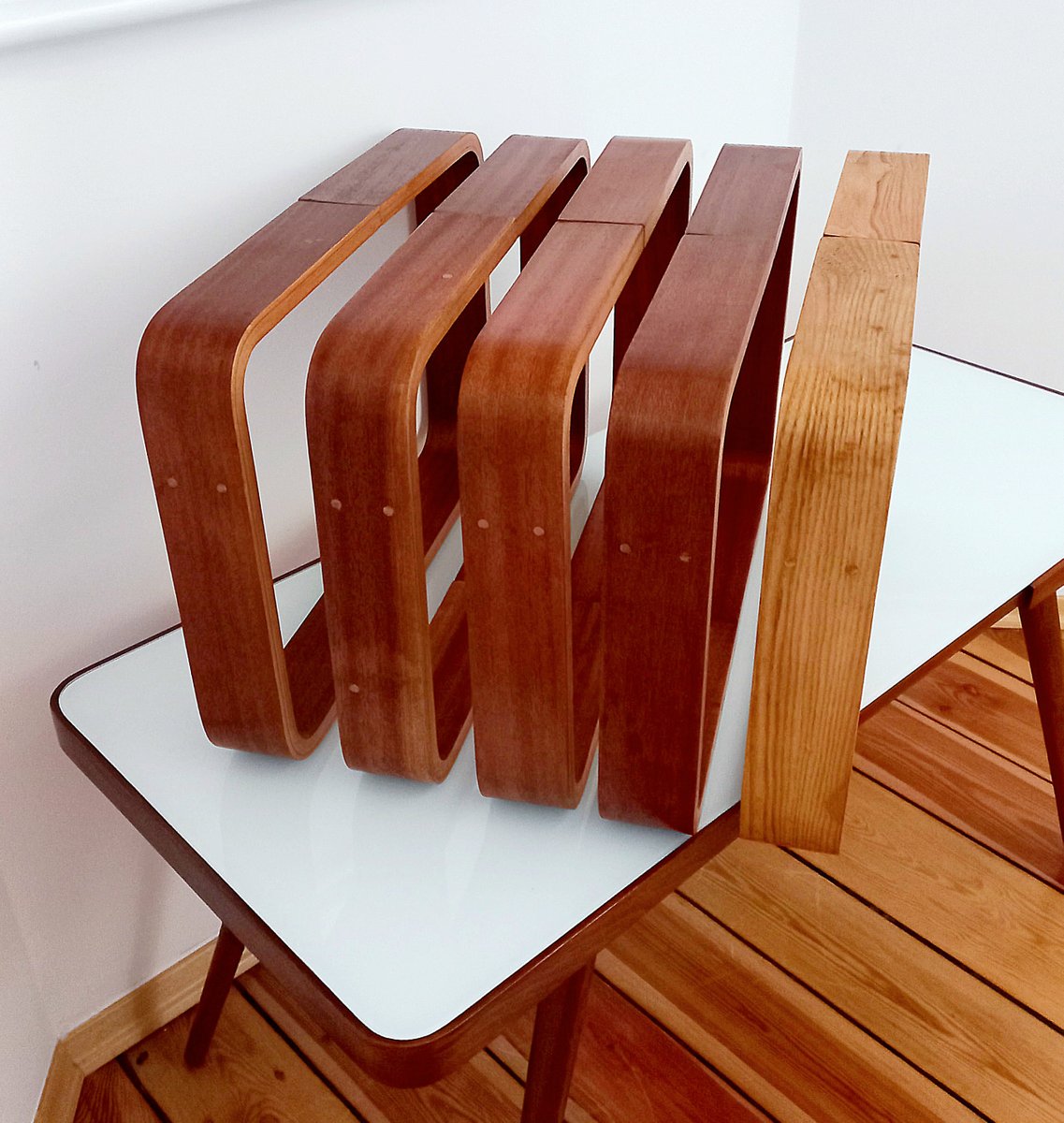 Czech Decorative Shelves attributed to Ludvik Volak for Drevopodnik ...