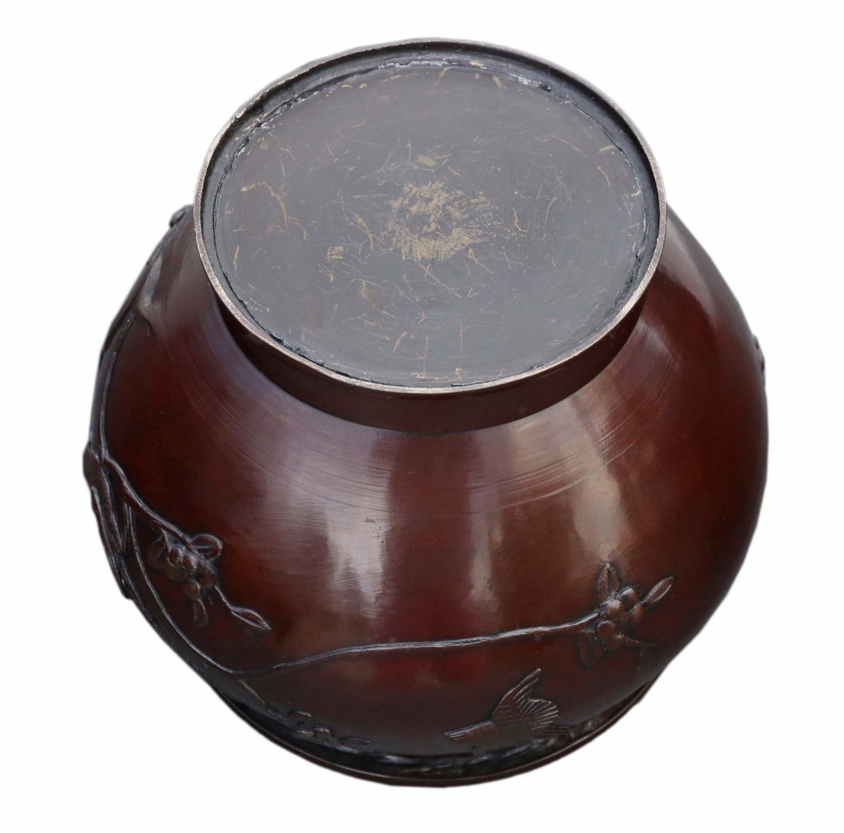 Cache-Pot Antique en Bronze, Japon, 1890s en vente sur Pamono