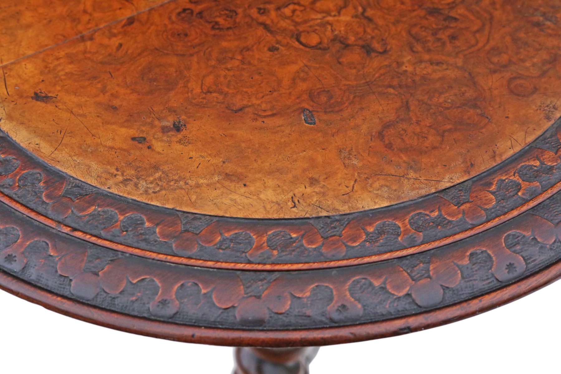 19th Century Burr Walnut Side Table for sale at Pamono