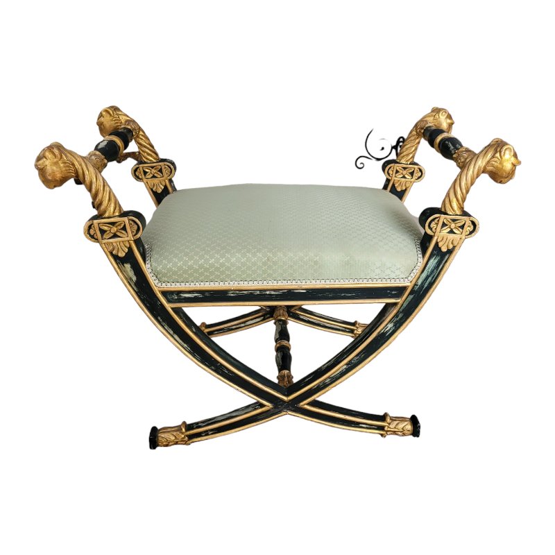 Antike Empire Hocker, 1900er, 2er Set bei Pamono kaufen