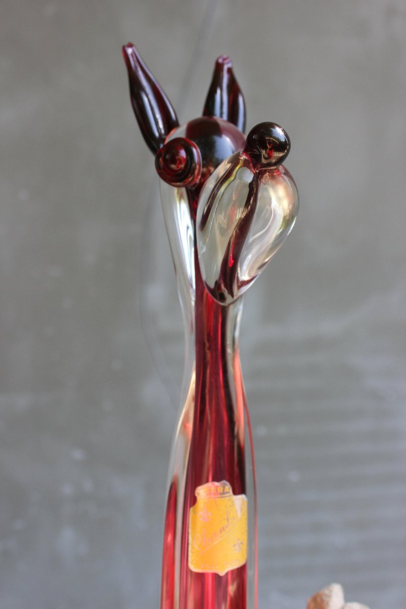 Italian Murano Glass Dog Sculpture by Fratelli Toso, 1970s for sale at ...