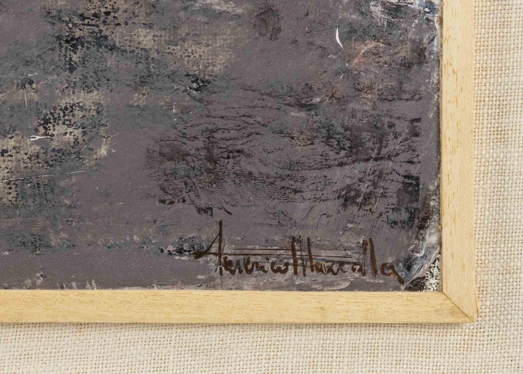 Americo Mazzotta, Woman and the Car, Oil Painting, Late 20th Century ...