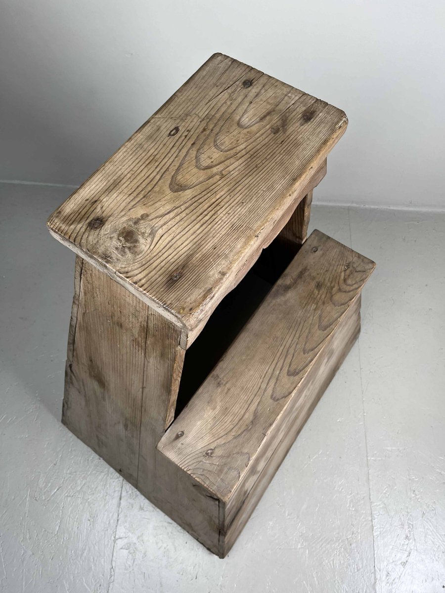 Japanese Wooden Step Stool for sale at Pamono