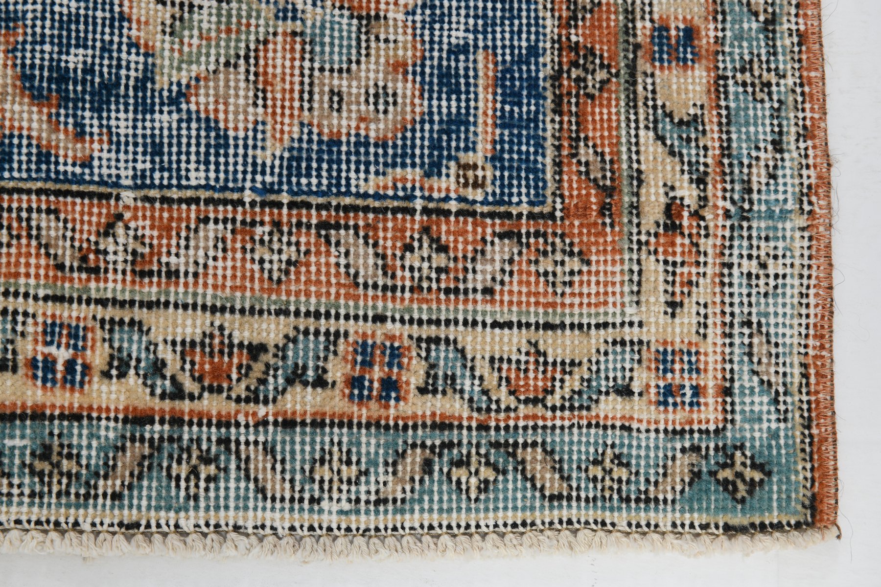 Distressed Large Vintage Rug, 1960s for sale at Pamono