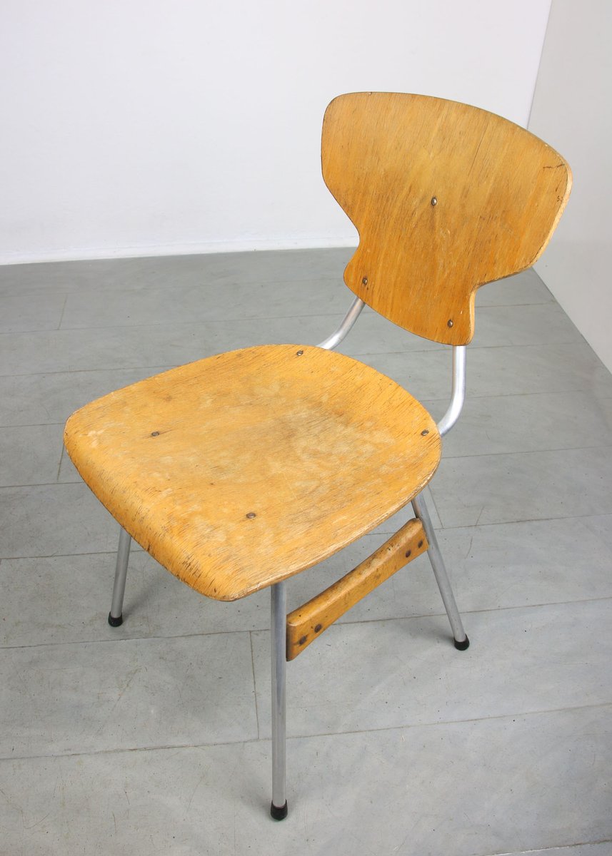 Set of Mid-Century Plywood Desk Chairs by Niko Kralj for Stol Kamnik ...