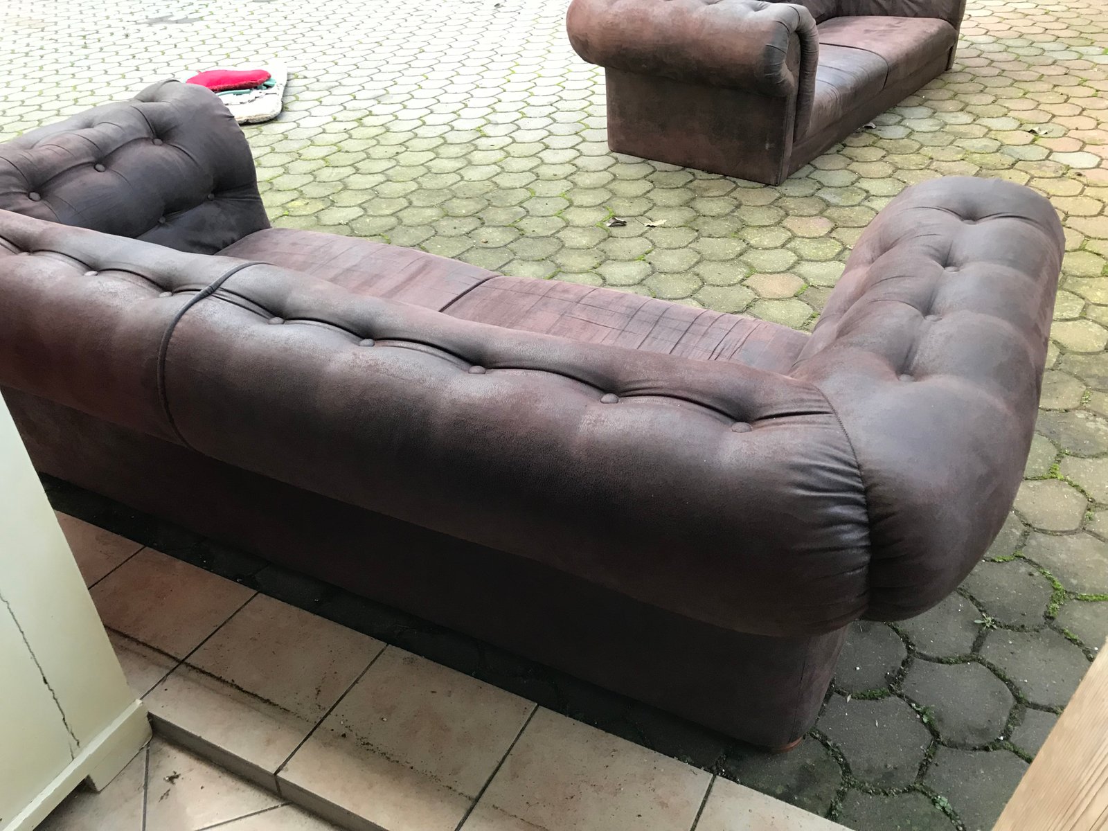 Chesterfield Style Couch Sofa 1990s For Sale At Pamono