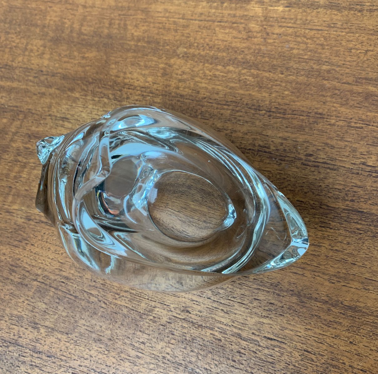 Vintage Japanese Crystal Glass Owl Bowl from Sasaki, 1970s for sale at ...