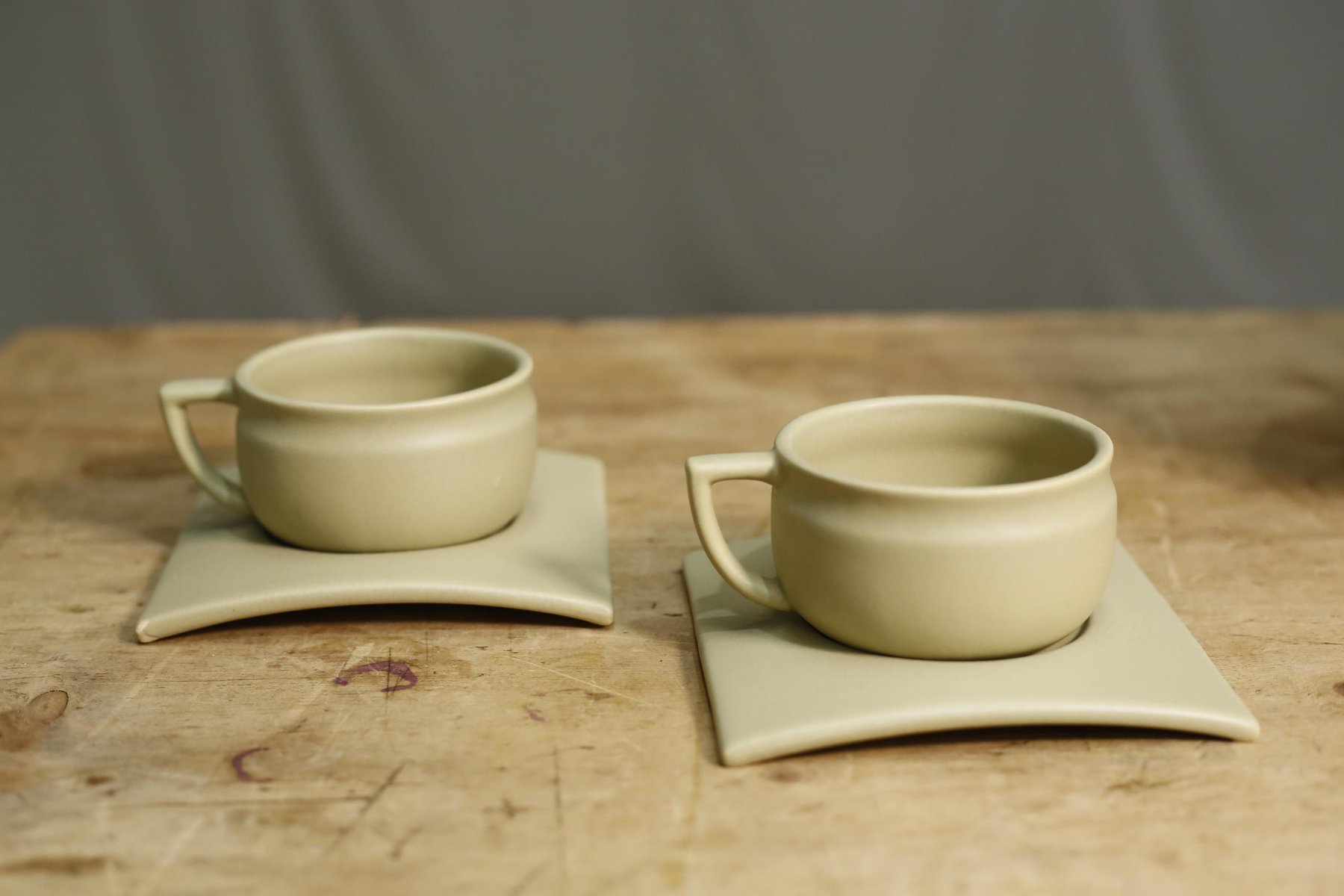 Vintage Green Tea Service, 1950s, Set of 10 for sale at Pamono