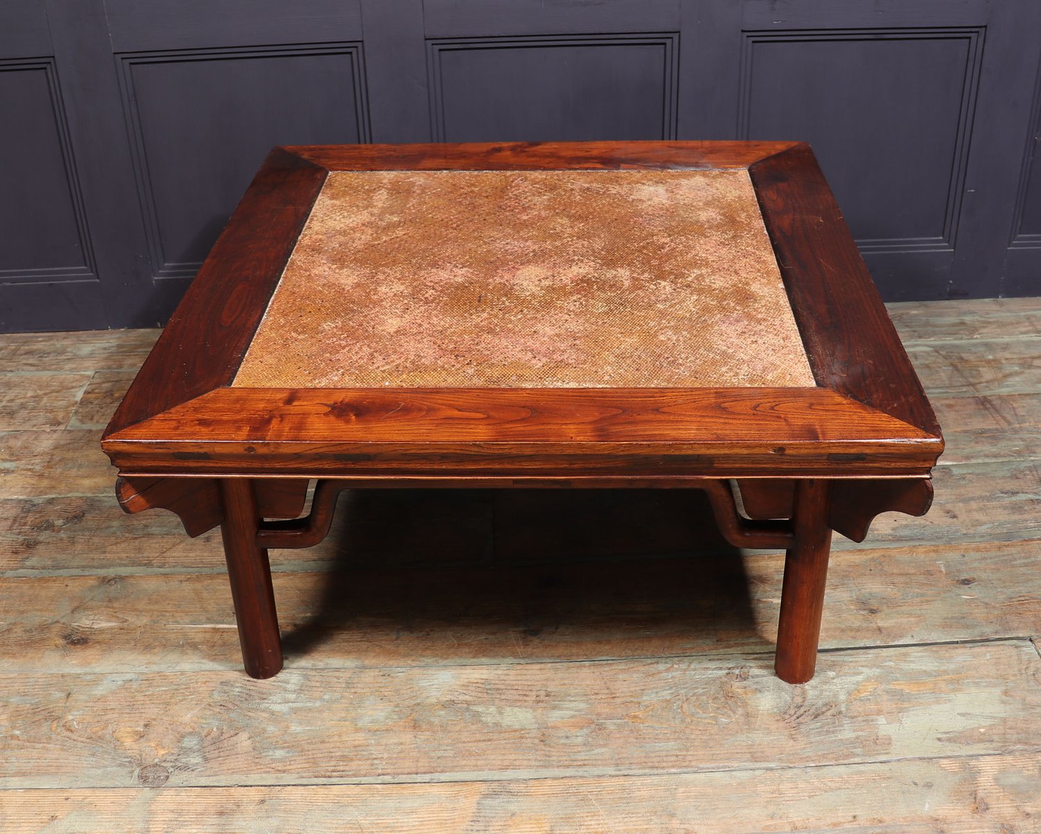 Chinese Rattan Top Kang Table, 1880s for sale at Pamono