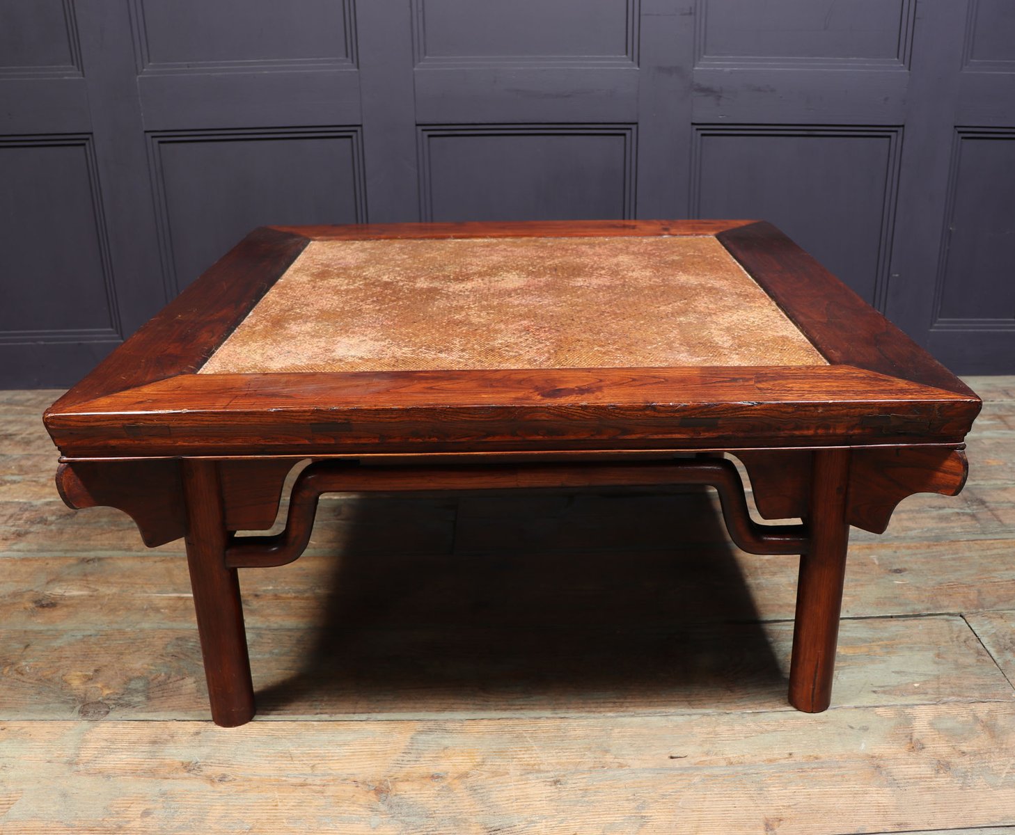 Chinese Rattan Top Kang Table, 1880s for sale at Pamono