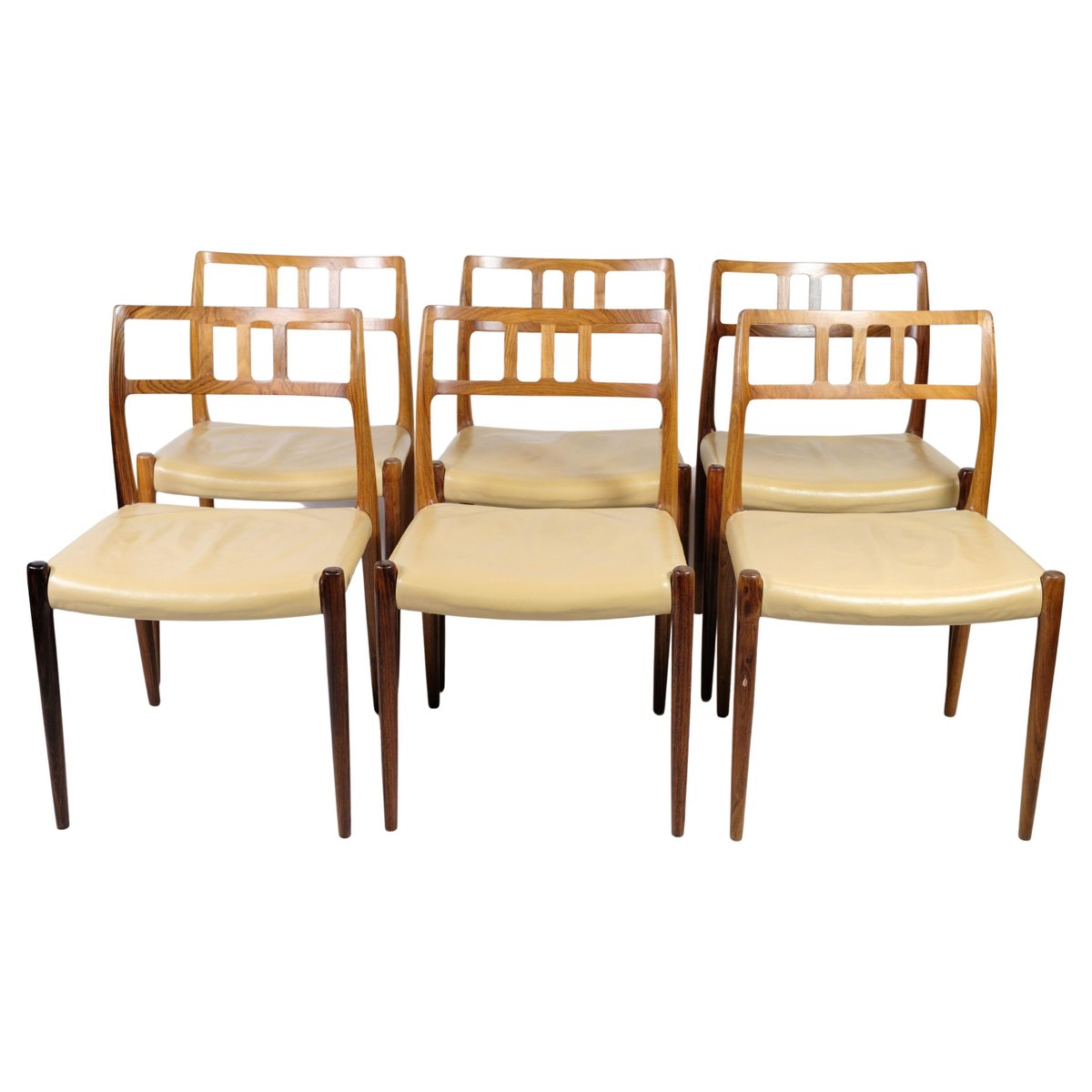 Rosewood Model 79 Dining Chairs by Niels O. Møller, 1960, Set of 6 for ...