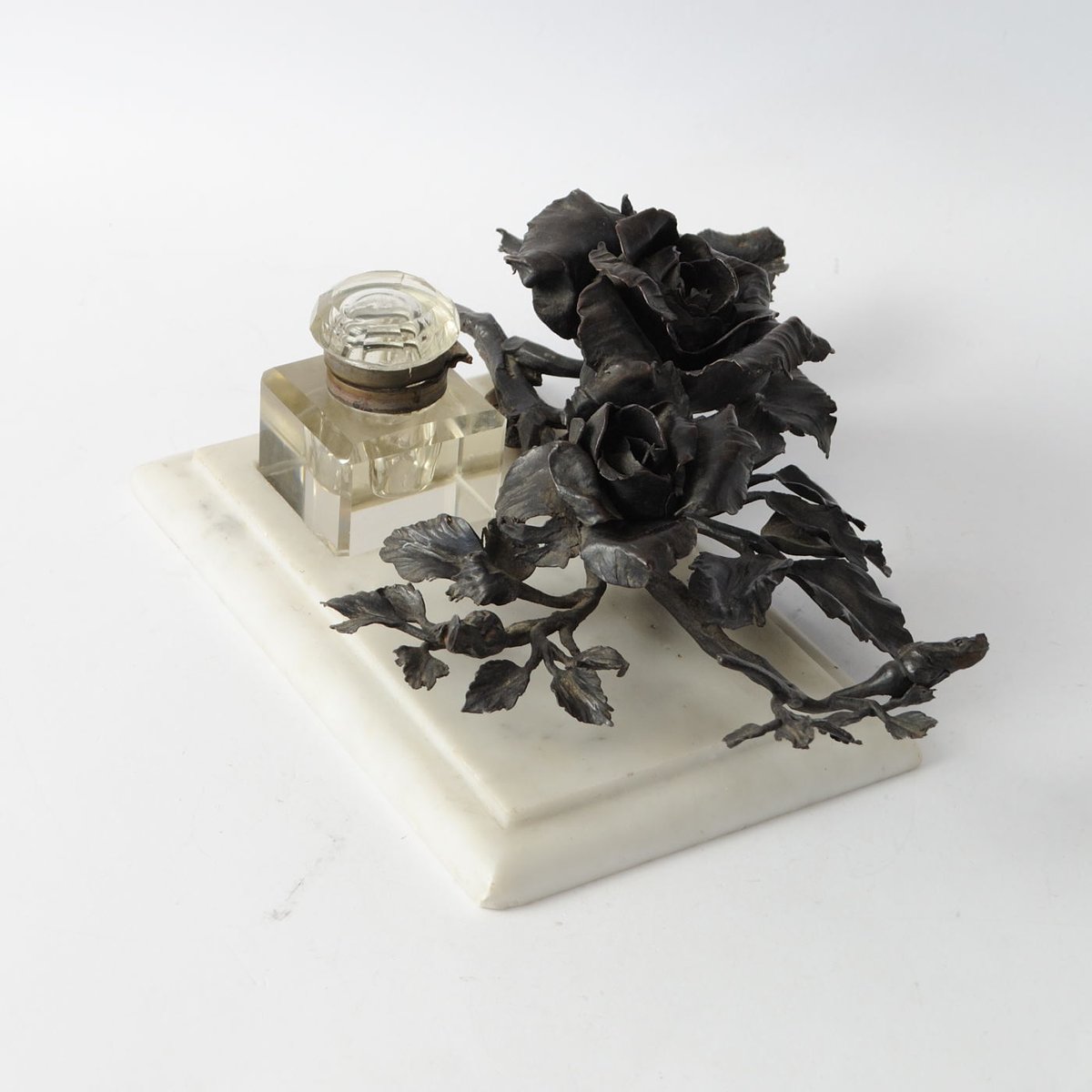 Antique Inkwell in Wrought Iron by Louis Van Boeckel for sale at Pamono