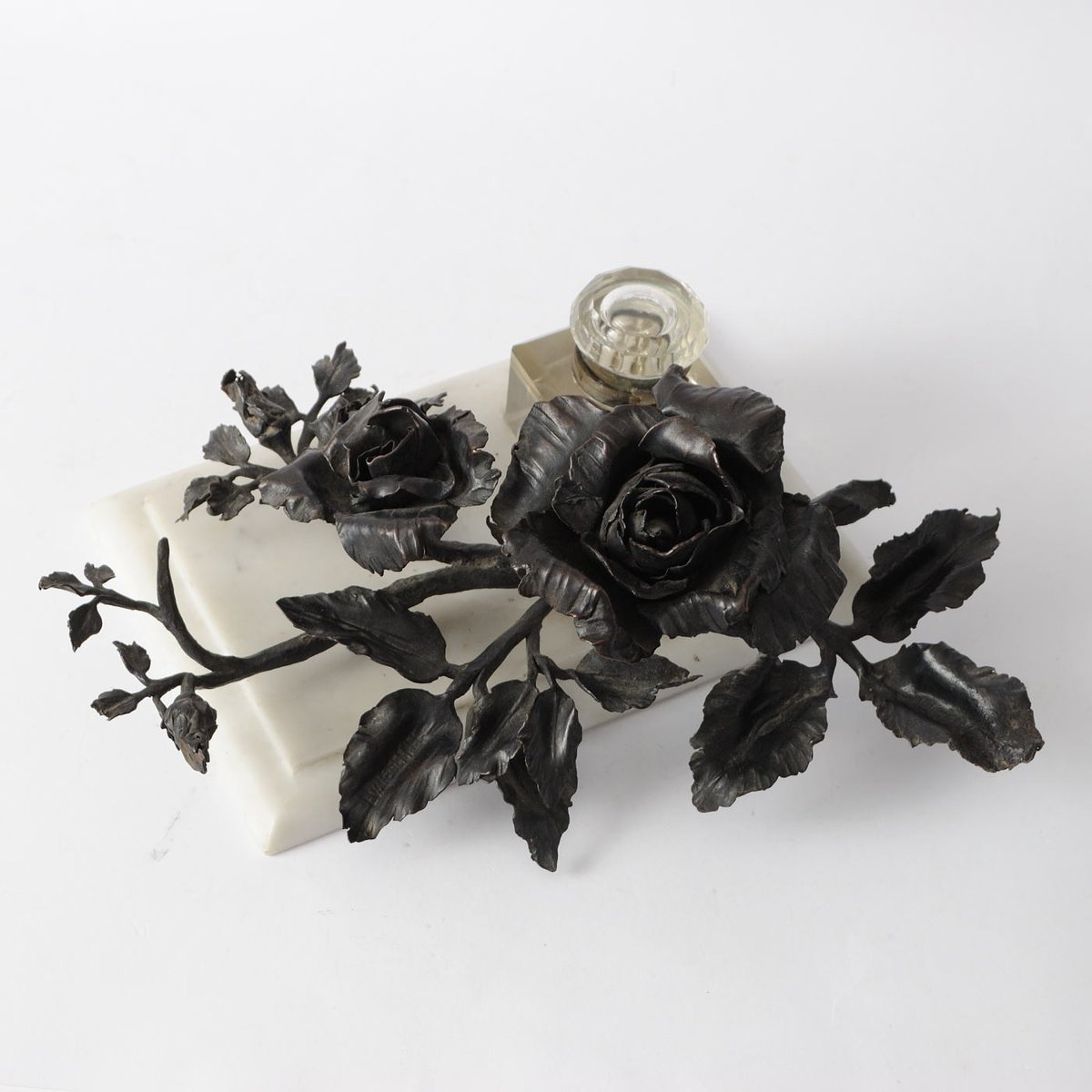 Antique Inkwell in Wrought Iron by Louis Van Boeckel for sale at Pamono