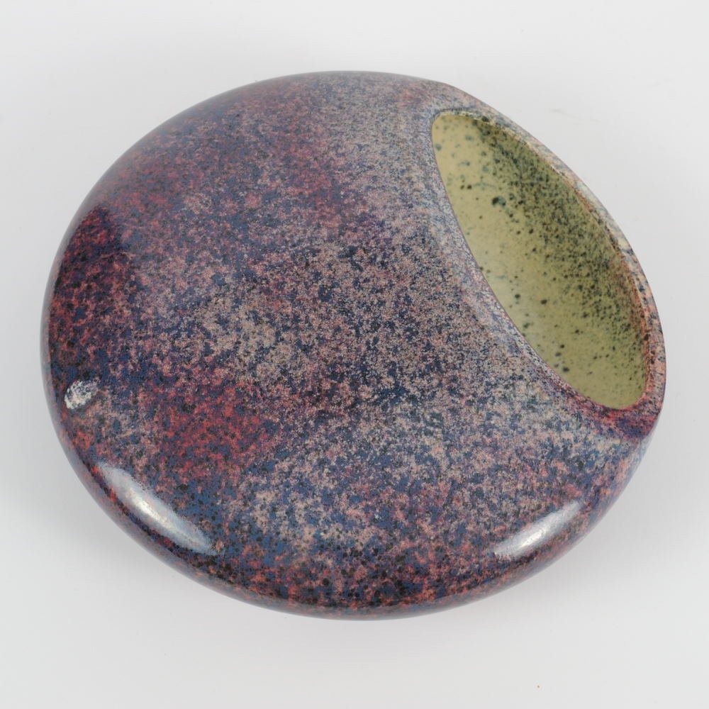 Vintage Scheibenförmige Keramikvase von Anne & Pierre Roset, 1980er bei ...