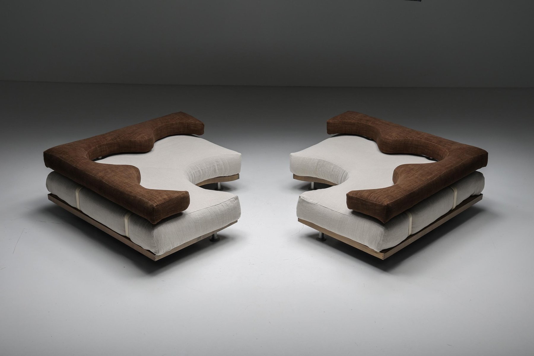 Post-Modern Italian Sectional Sofa from Felicerossi, 1970s, Set of 3 ...