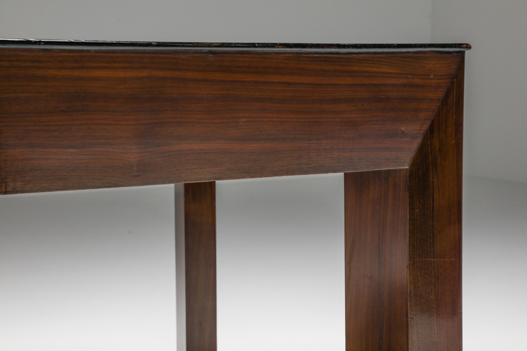 Art Deco Italian Concave Dining Table, 1970s for sale at Pamono