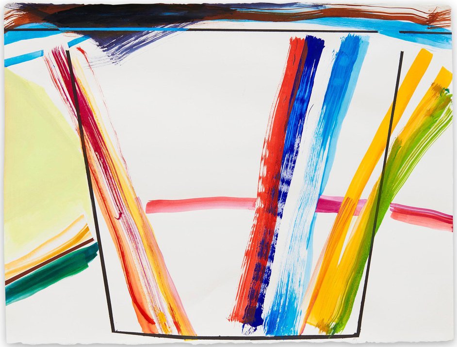 Laura Newman, Stems 2, 2021, Acryl & Tinte auf Papier bei Pamono kaufen