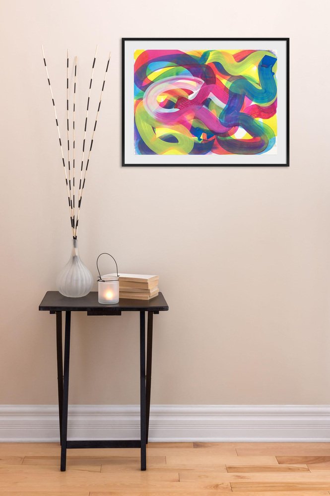 Leon Phillips, Squirm 16, Gouache on Paper, 2020 for sale at Pamono