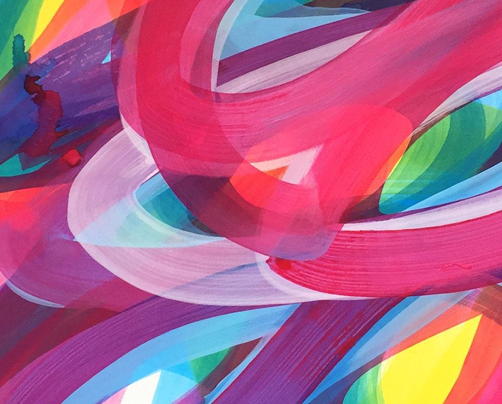 Leon Phillips, Swirl 7, Gouache on Paper, 2020 for sale at Pamono