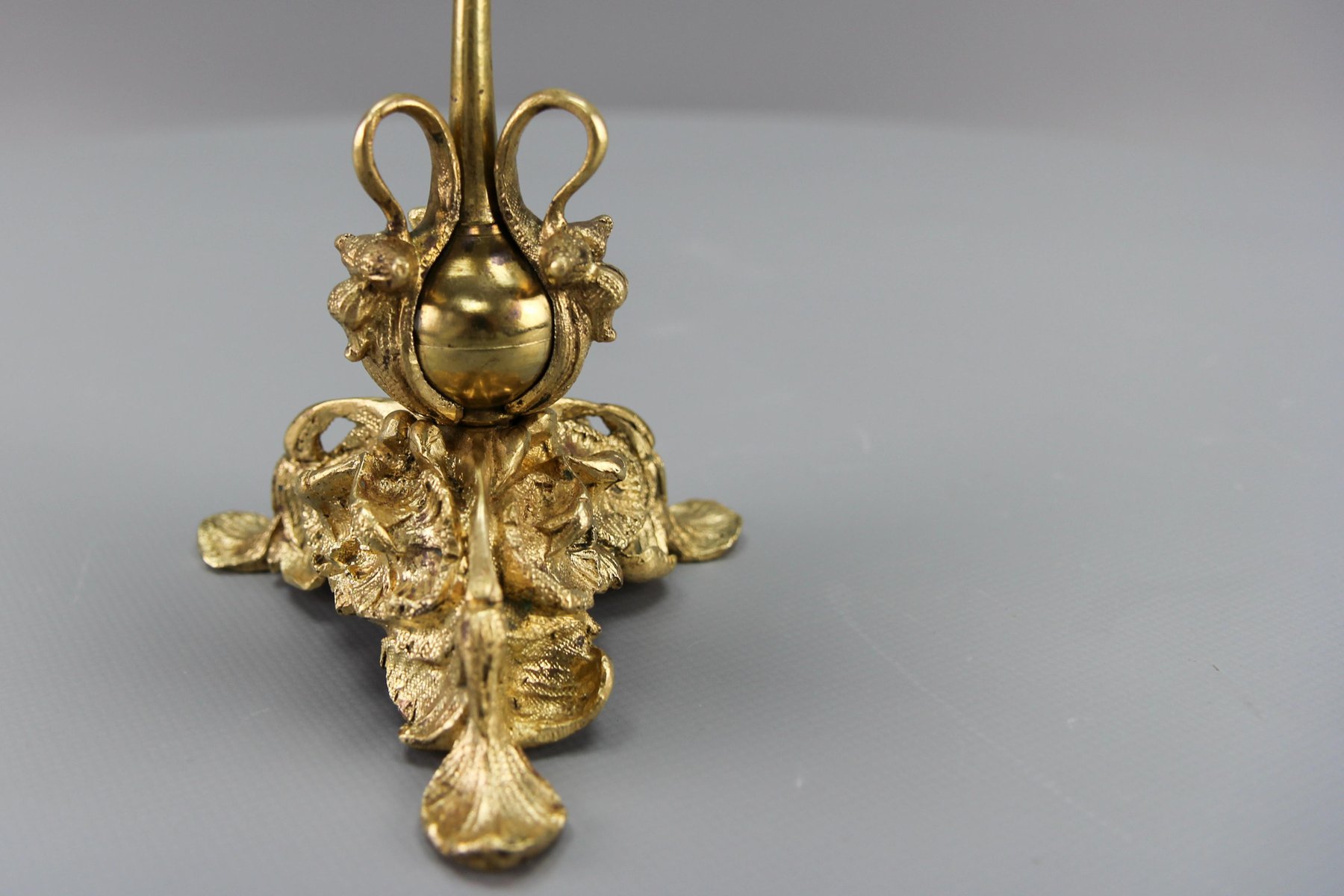 French Rococo Style Candlestick in Bronze, 1920s for sale at Pamono