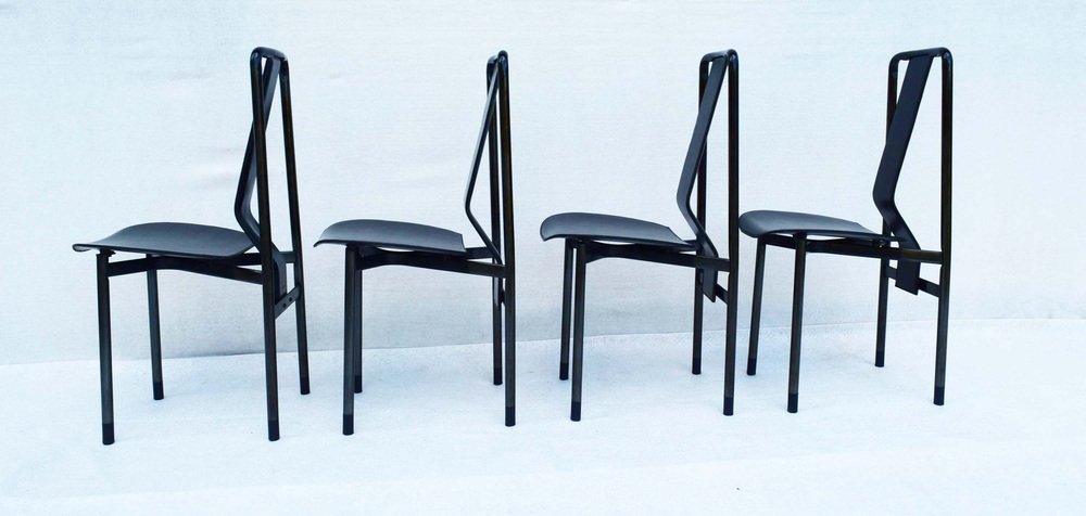 Italian Irma Chairs by Achille Castiglioni for Zanotta, 1979, Set of 4 ...