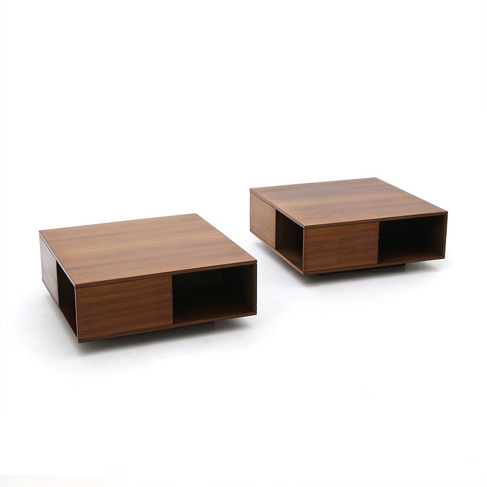 Square Coffee Table with Open Compartments, 1960s for sale at Pamono