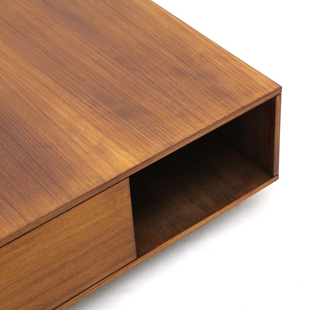 Square Coffee Table with Open Compartments, 1960s for sale at Pamono