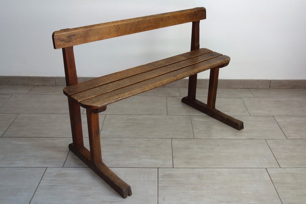 Rustic School Bench, 1950s for sale at Pamono