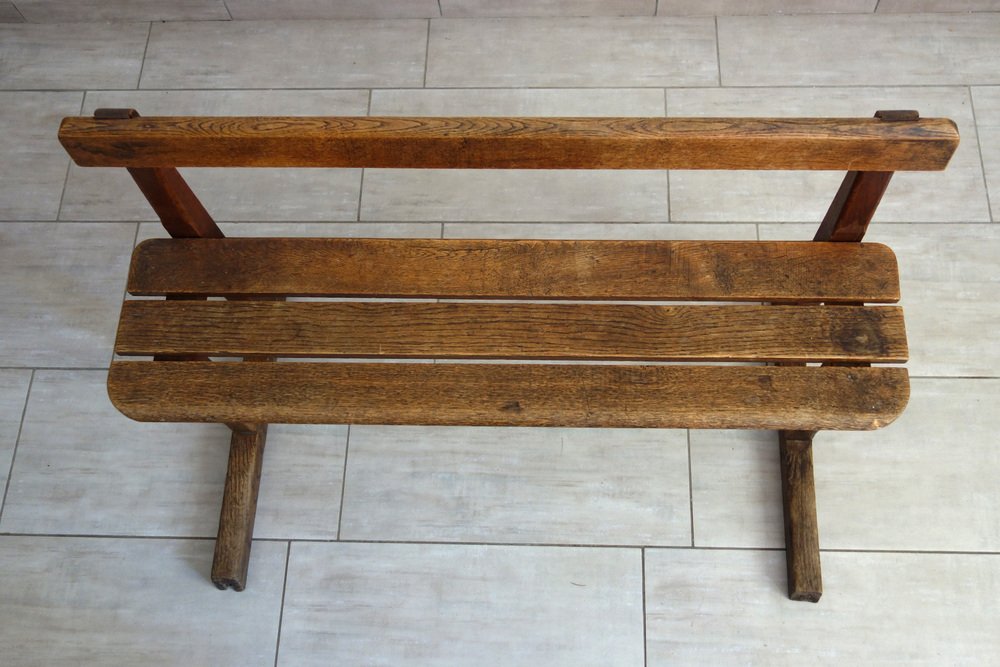 Rustic School Bench, 1950s for sale at Pamono