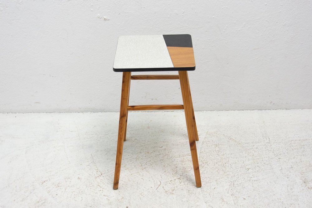 Mid-Century Formica and Spruce Wood Plant Stand, 1960s for sale at Pamono