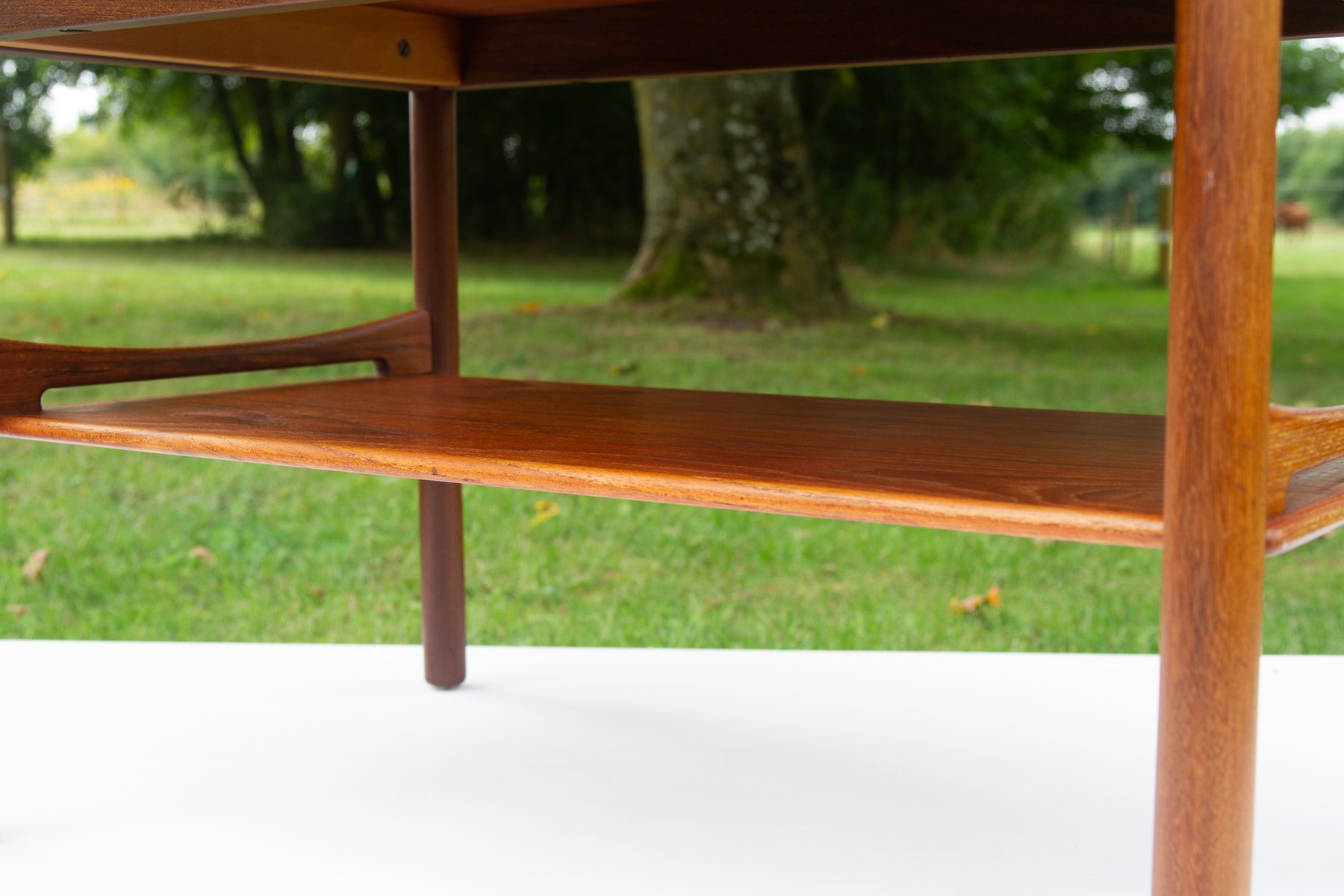 Vintage Danish Side Table in Teak, 1960s for sale at Pamono