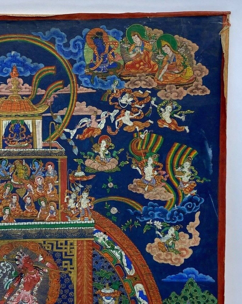 Tibetan Artist, Thangka, Pre-1800, Drawing on Paper for sale at Pamono