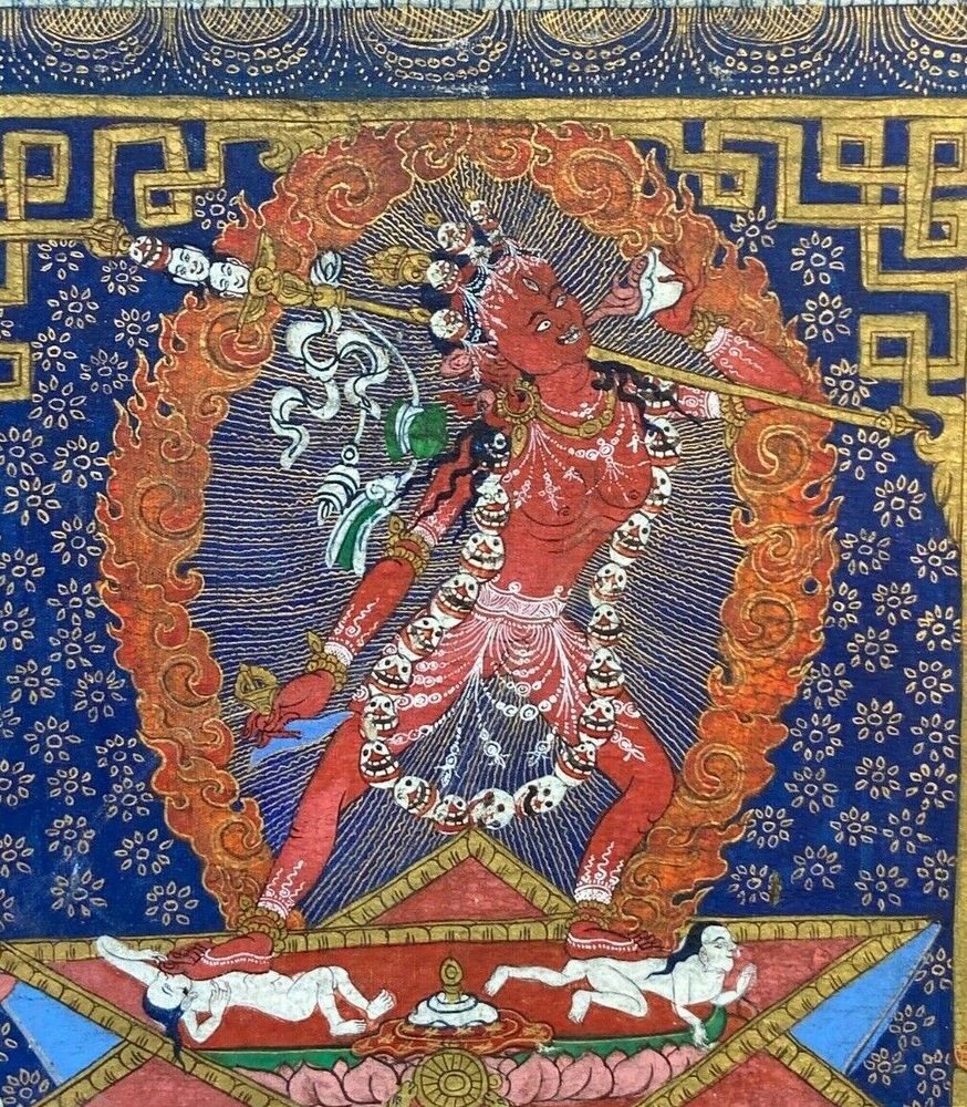 Tibetan Artist, Thangka, Pre-1800, Drawing on Paper for sale at Pamono