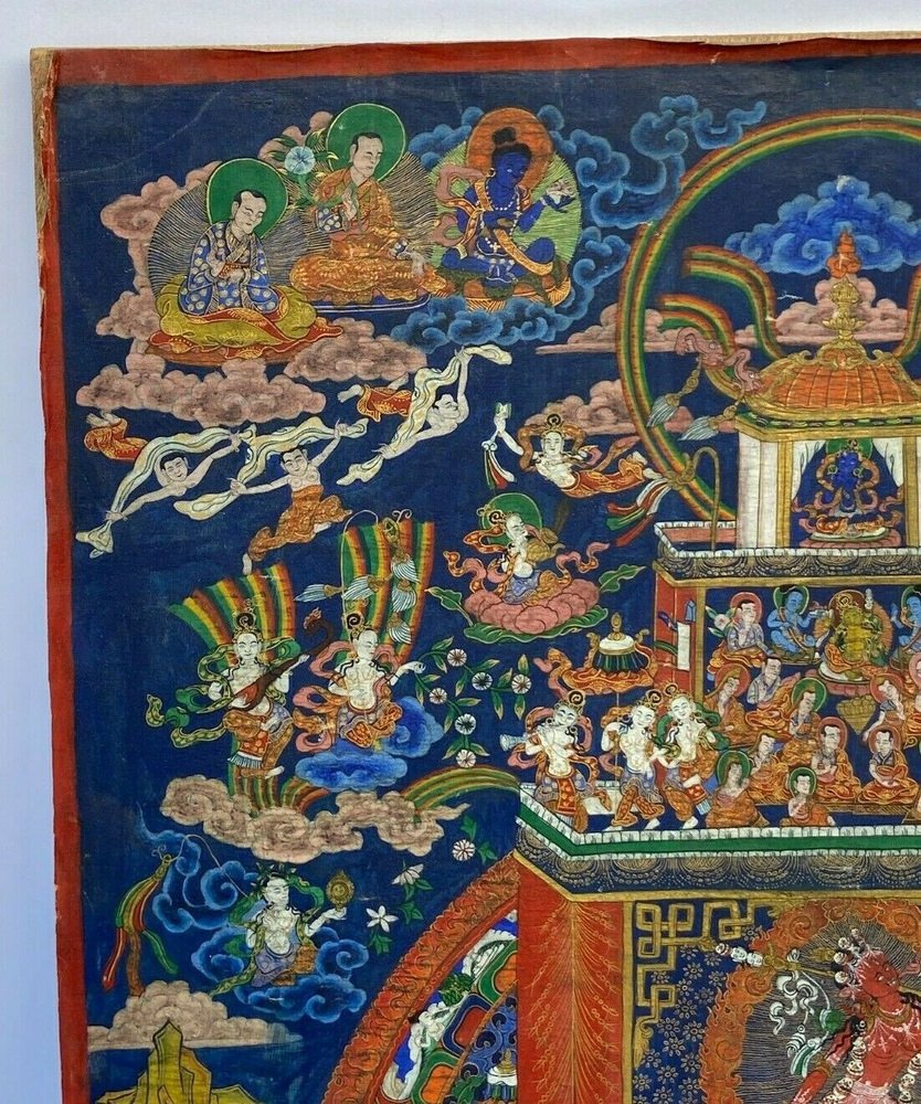 Tibetan Artist, Thangka, Pre-1800, Drawing on Paper for sale at Pamono