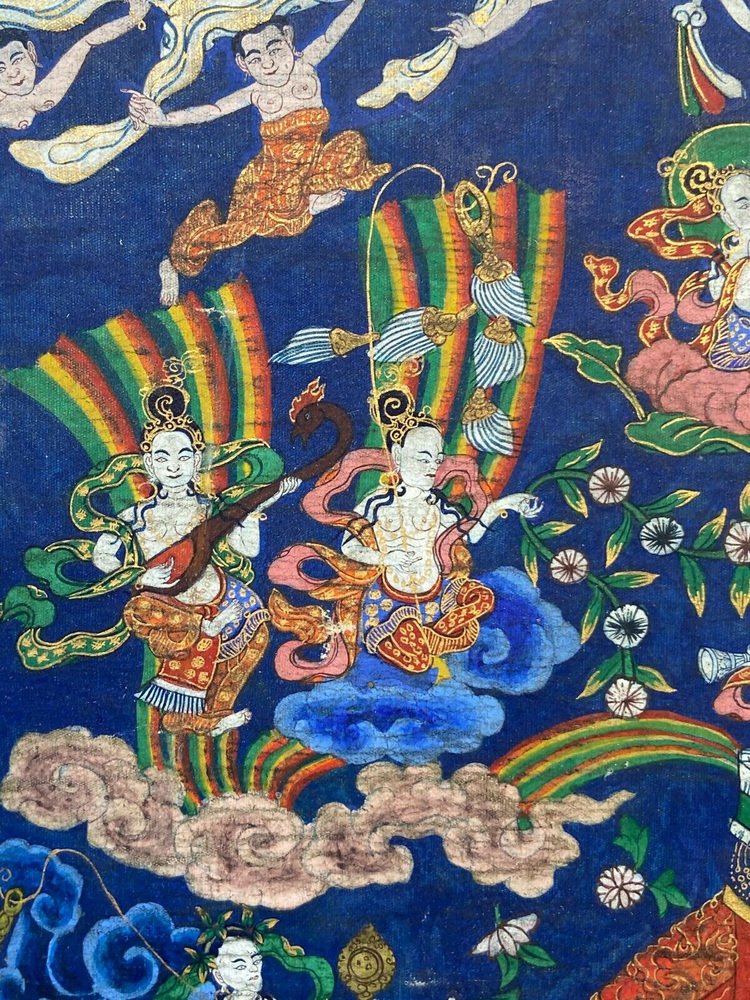 Tibetan Artist, Thangka, Pre-1800, Drawing on Paper for sale at Pamono