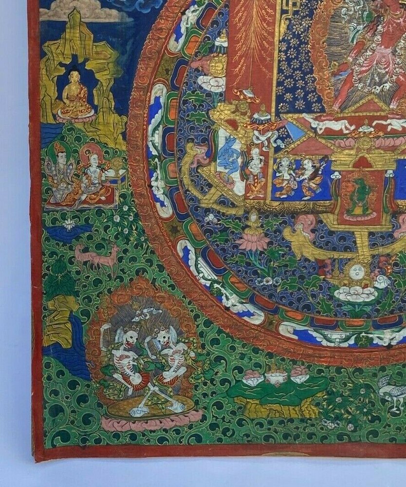 Tibetan Artist, Thangka, Pre-1800, Drawing on Paper for sale at Pamono