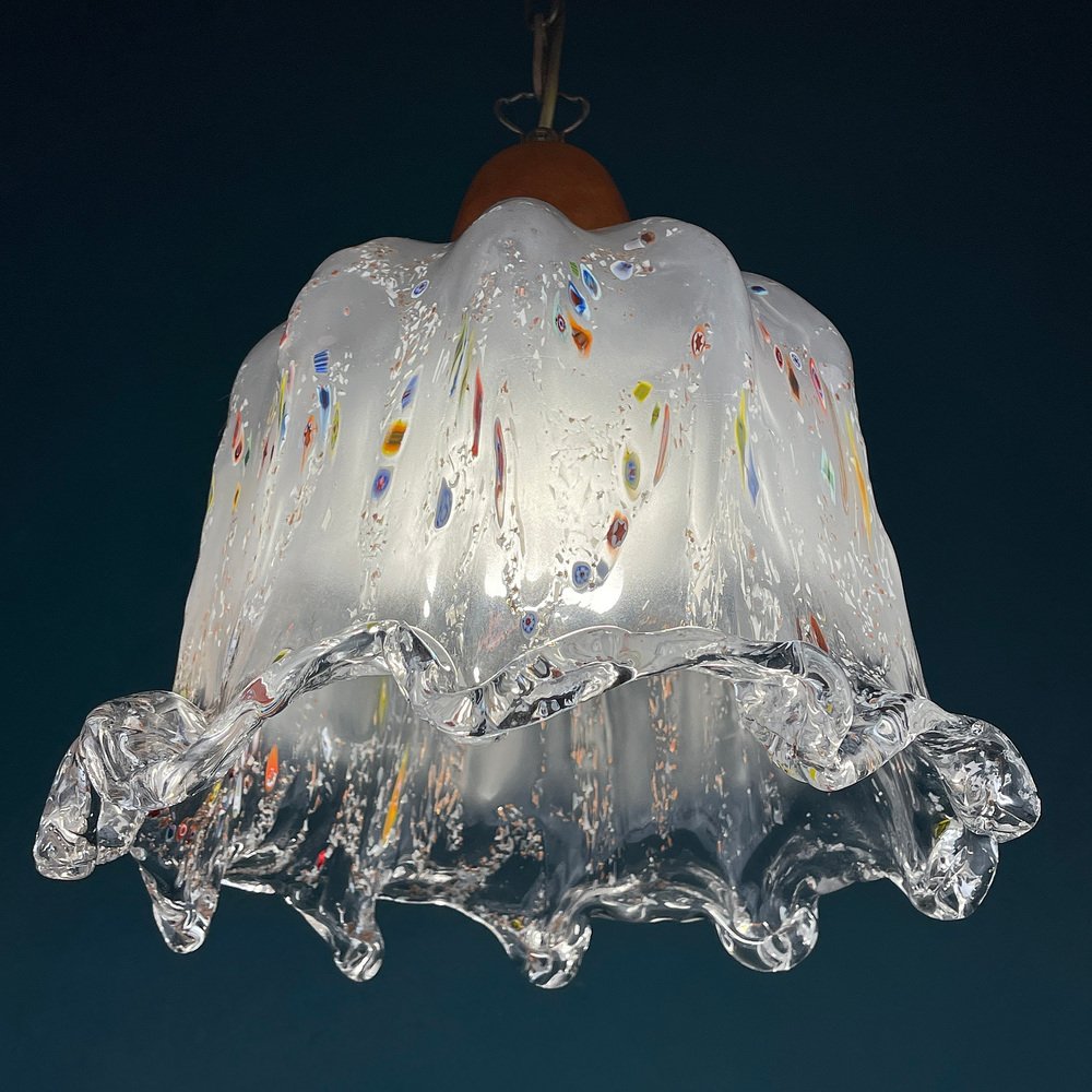 Murano Glass Pendant Lamp by Sylcom, Italy, 1990s for sale at Pamono